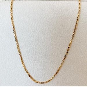 Jewelry | Gold Dainty Box Chain Necklace | Poshmark
